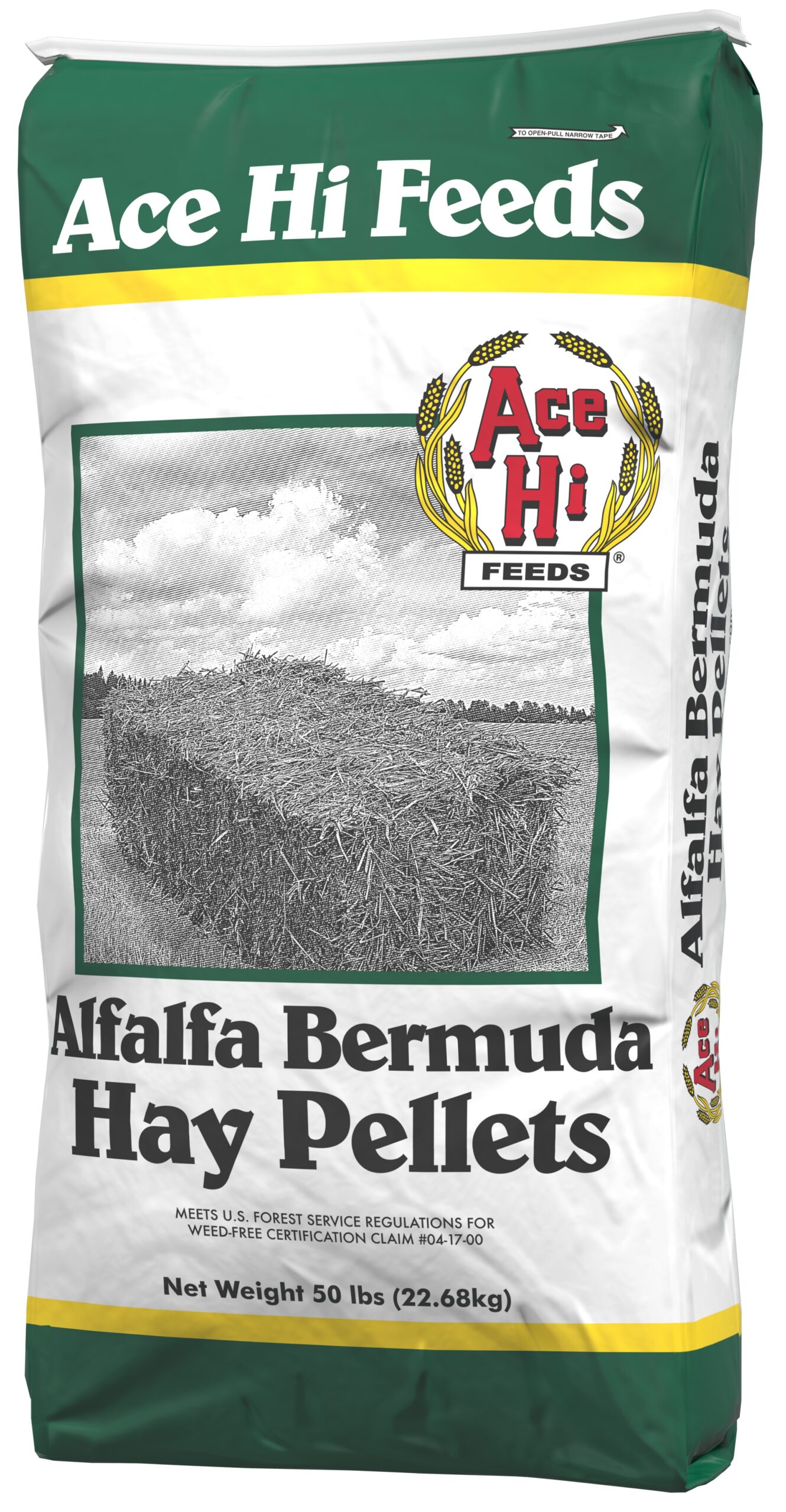 Ace Hi Feeds Alfalfa Bermuda Hay Pellets for Horses | Star Milling Co.